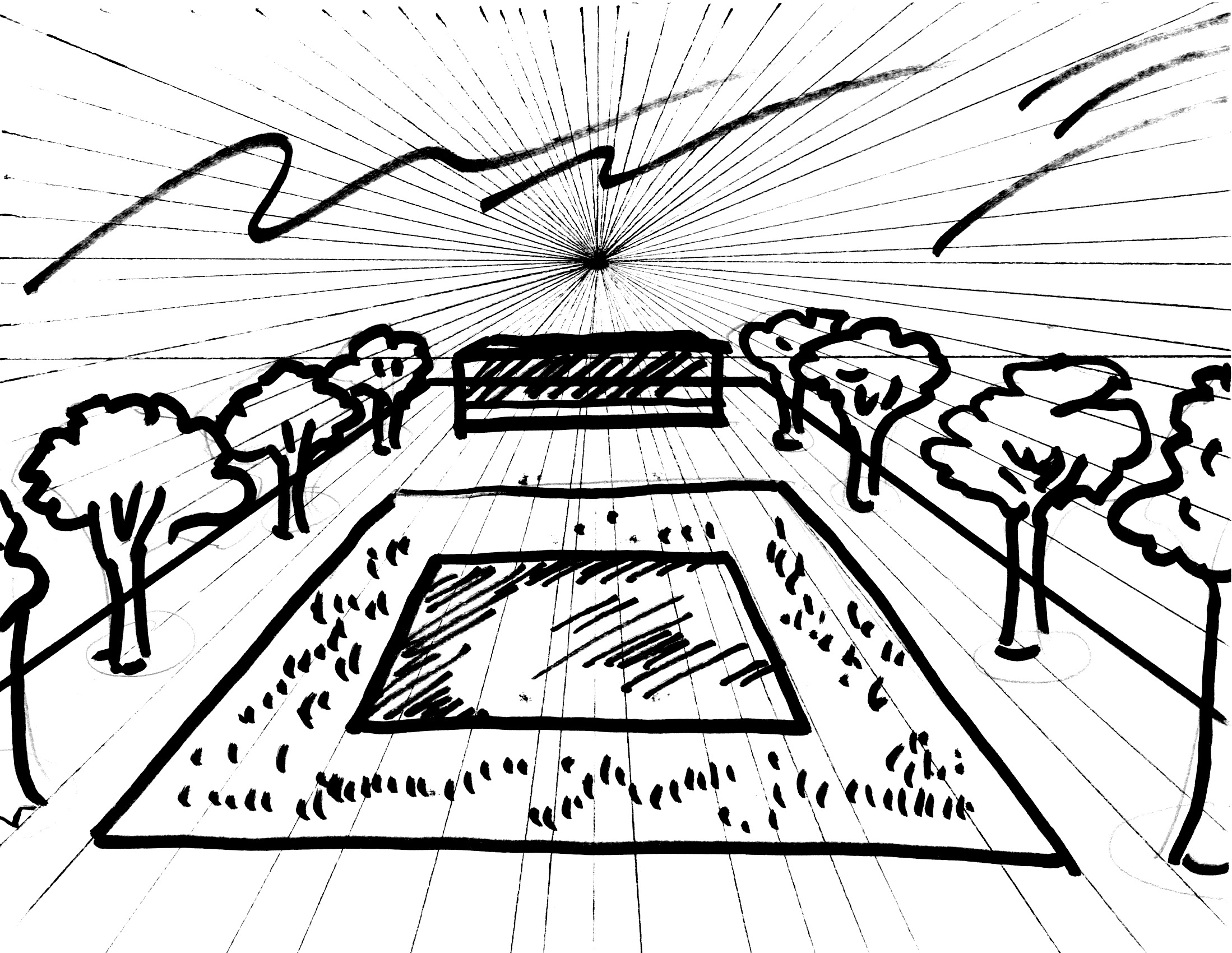 157. DESIGN: One point perspective drawing | Mission Azul
